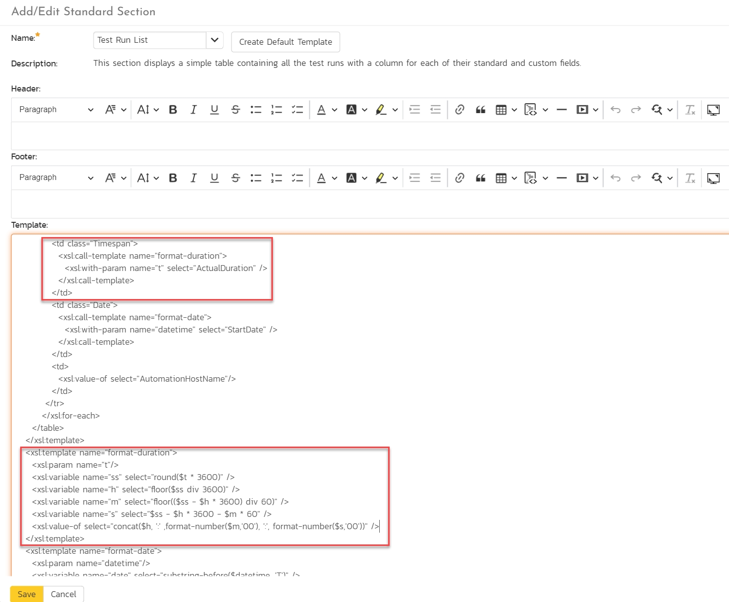 Formatting Actual Duration In A Custom Report KB786 Inflectra